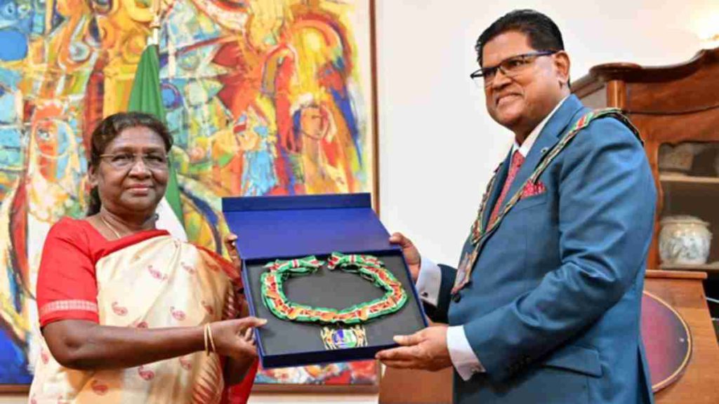 Indian President Droupadi Murmu Honoured with Suriname's Highest ...